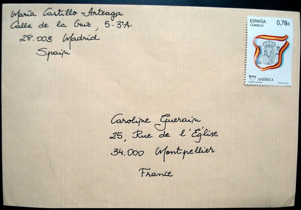 For Mailing Letters With The Address Of The Sender Sleeping In