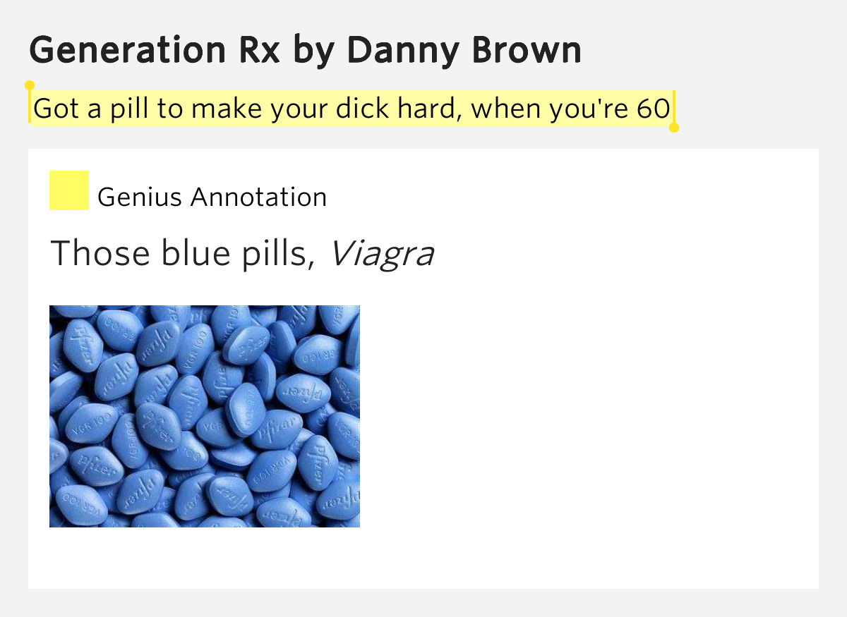 Got A Pill To Make Your Dick Hard When Youre 60 Generation Rx