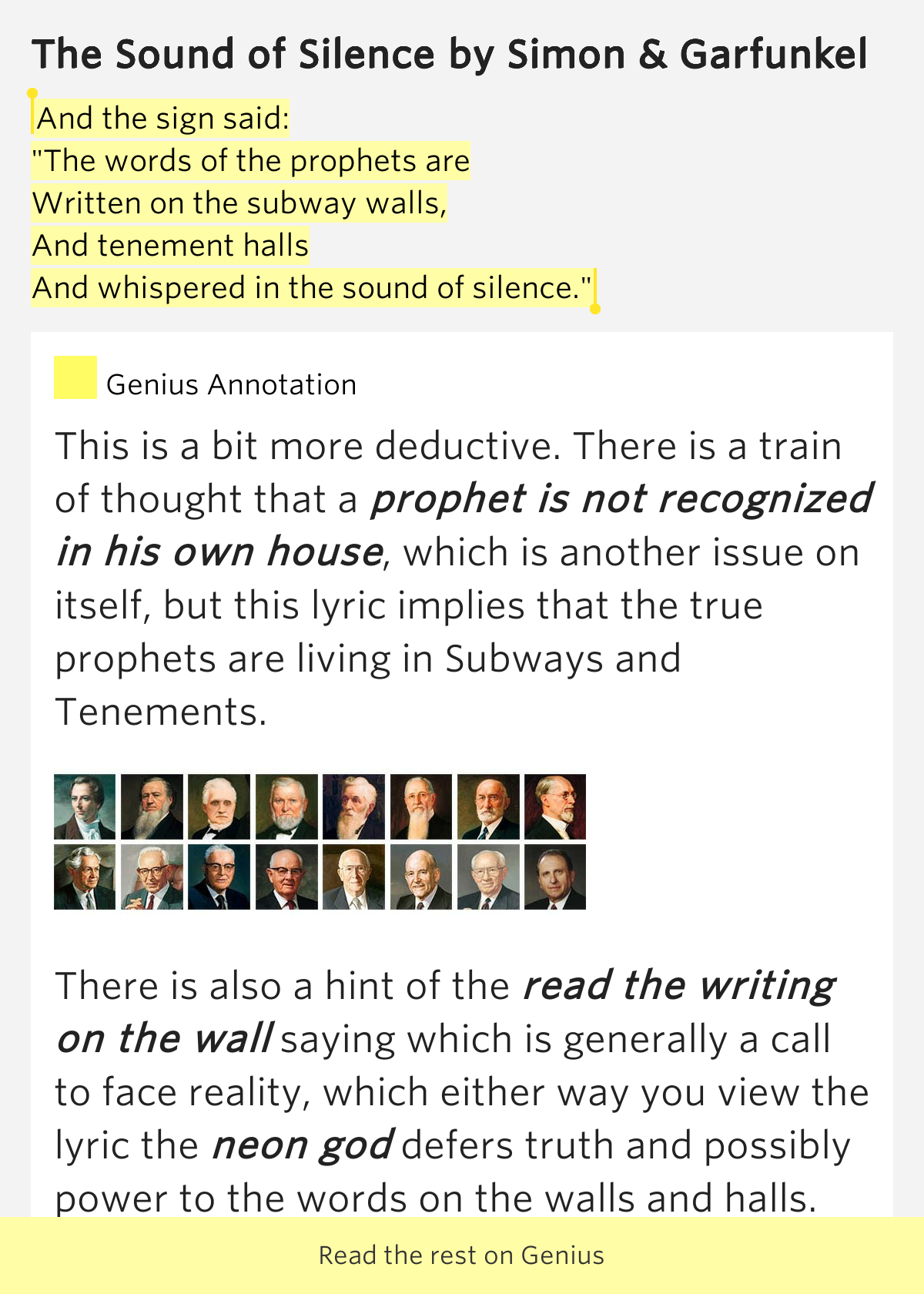 And The Sign Said The Words Of The The Sound Of Silence And The Sign Said The Words Of The The Sound Of Silence
