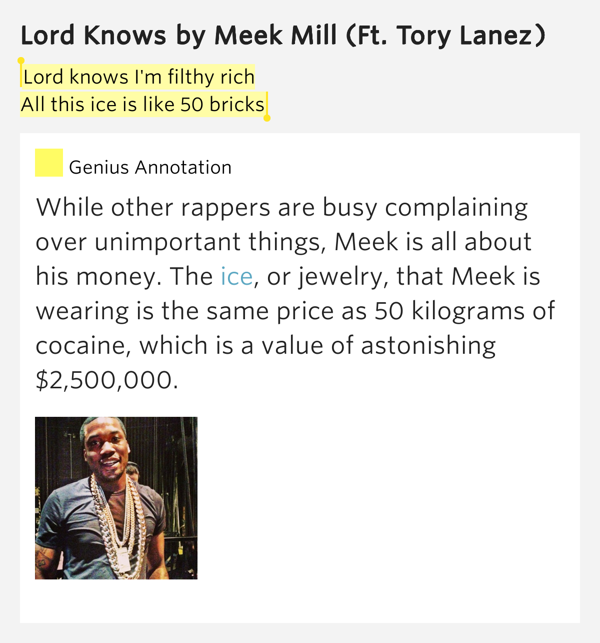 Lord Knows I m Filthy Rich All This Ice Is Like 50 Bricks Lord Lord Knows I m Filthy Rich All This Ice Is Like 50 Bricks Lord