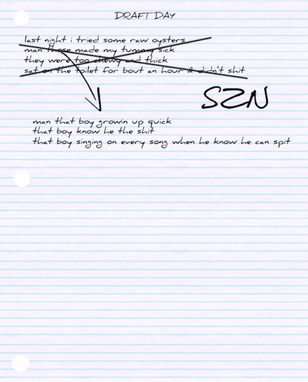 Drake's secret notebook | Genius