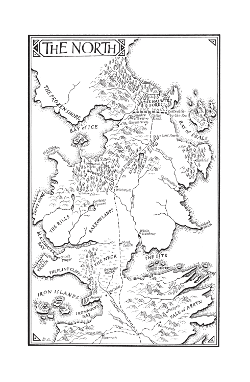 George R. R. Martin – The North (map) | Genius