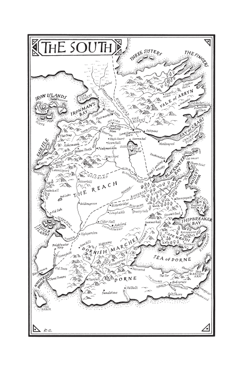 George R. R. Martin – The South (map) | Genius
