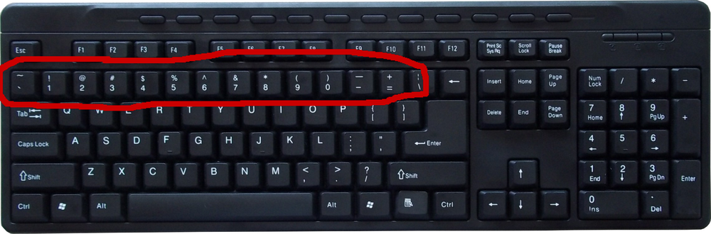 What numbers do you use on your keyboard? | Genius