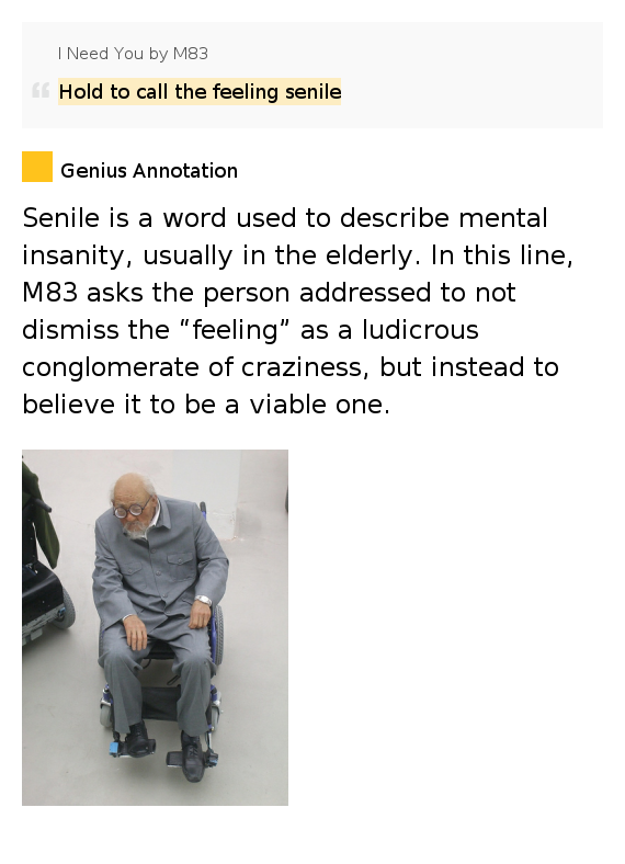 Senile Meaning