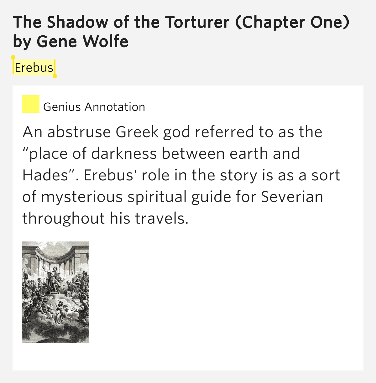 Erebus Greek God Of Darkness And Shadow