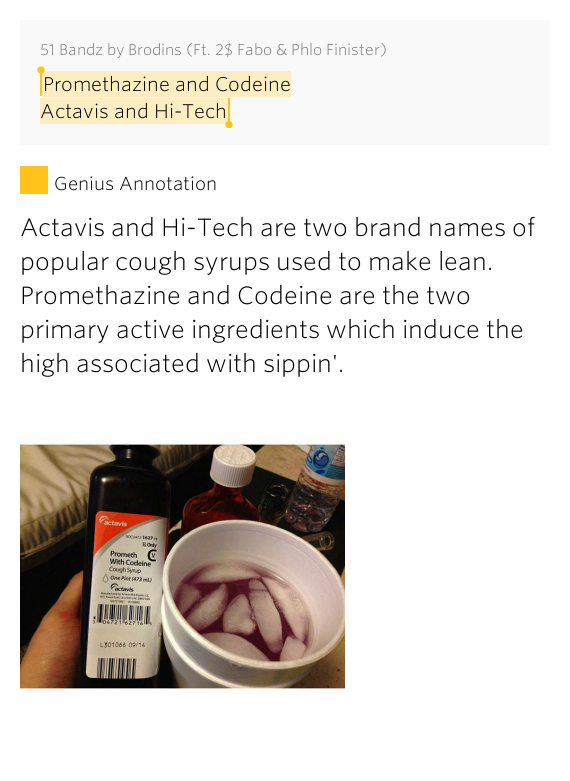 Promethazine and Codeine / Actavis and Hi-Tech – 51 Bandz