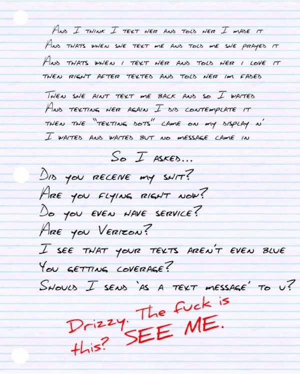 Drake's secret notebook | Genius