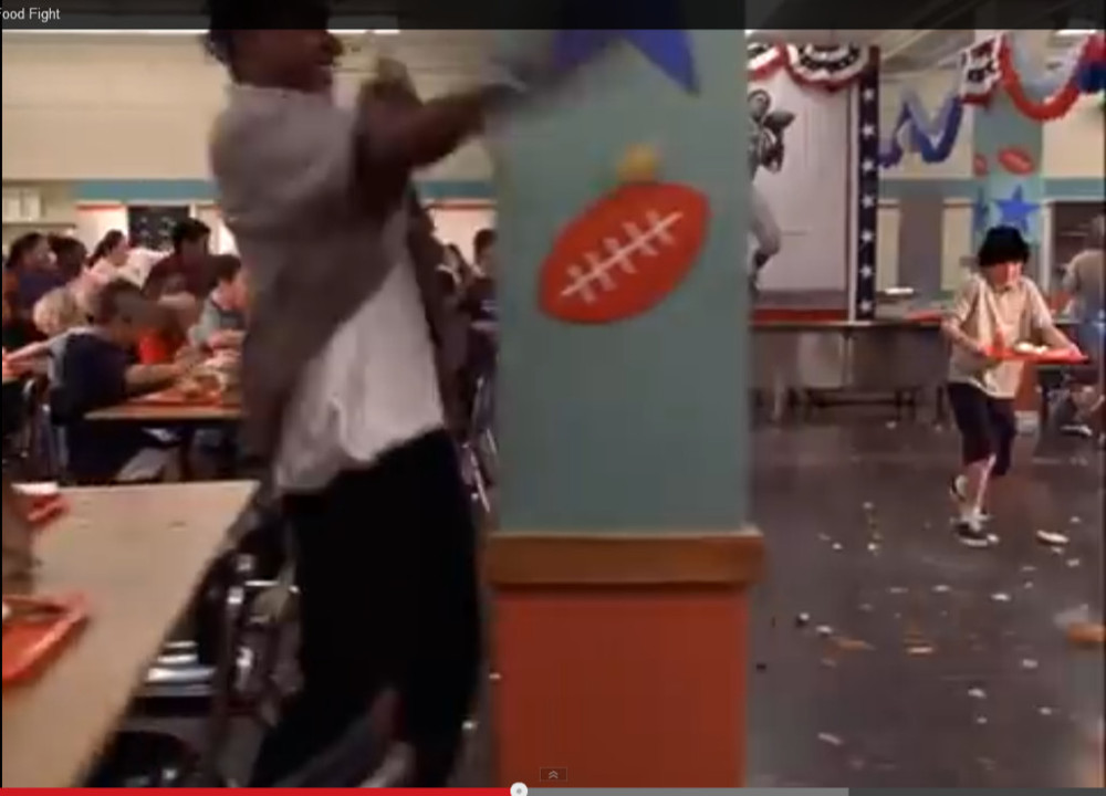 Hopsin throwing corn at ppl in a food fight | Genius