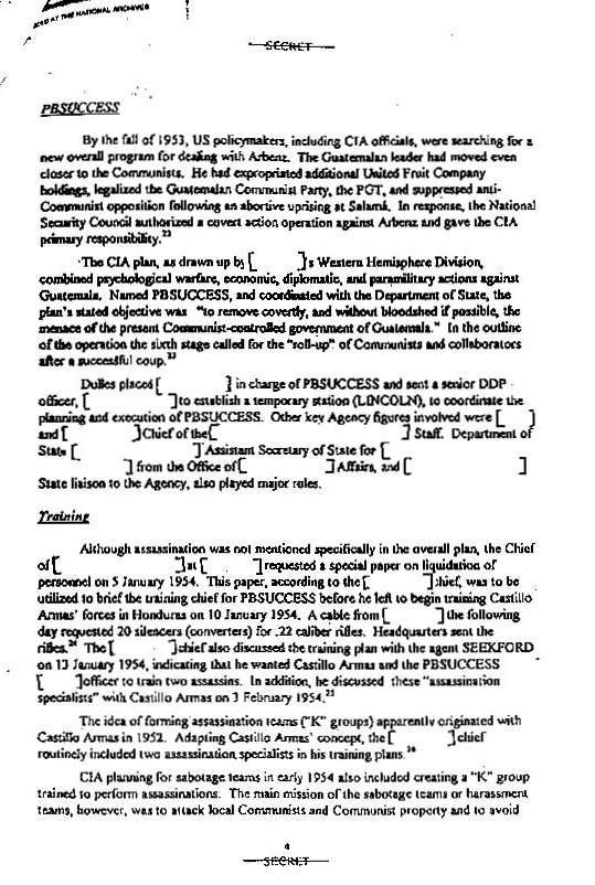 Central Intelligence Agency – CIA Assassination Proposals (Operation ...