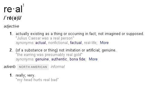 The definition of Real | Genius