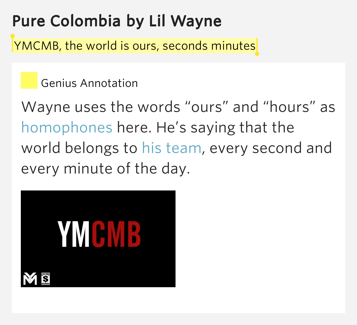 Ymcmb Meaning