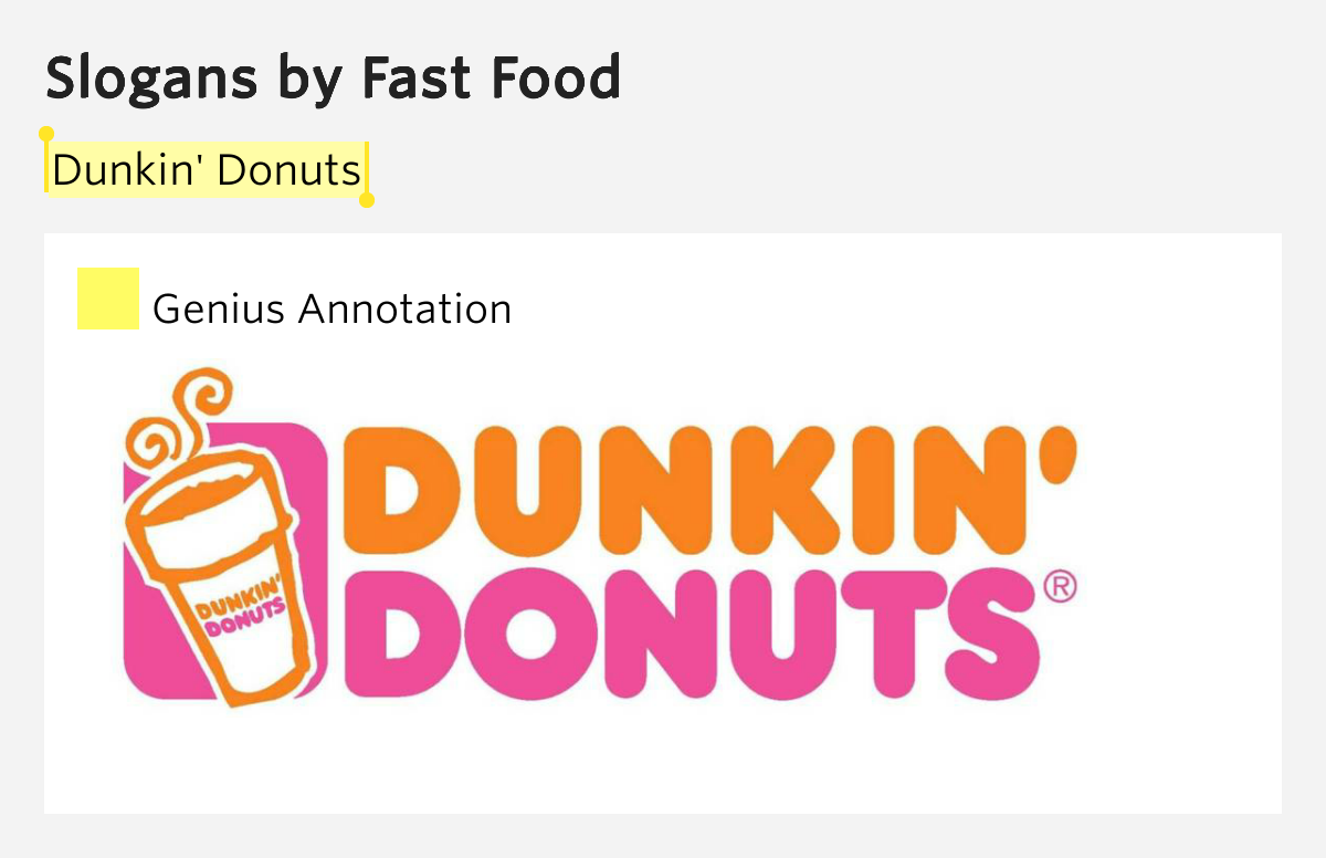 If The Slogans Of Popular Fast Food And Chain Restaurants