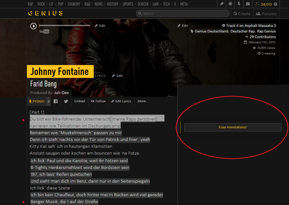 Fuse Annotations! | Genius