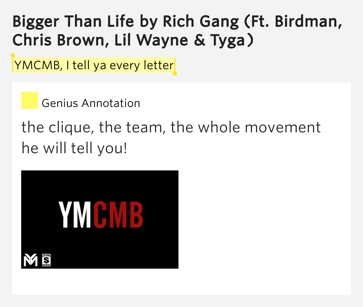 Ymcmb Meaning