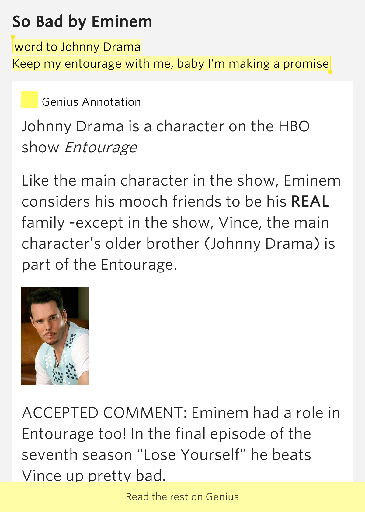 Entourage Meaning