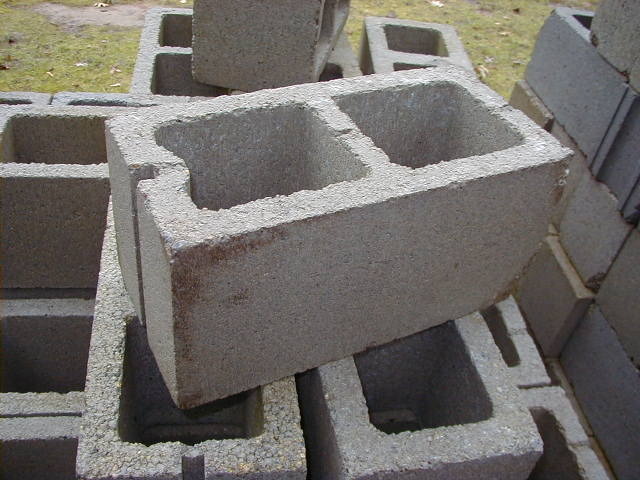 Cinder Block House Tin Roof