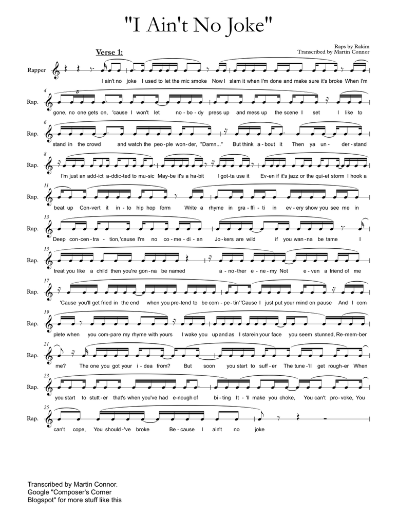 Eric B. & Rakim – I Ain't No Joke Lyrics | Genius Lyrics