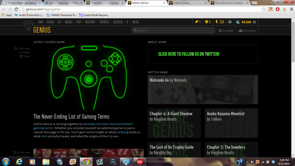 The Official Game Genius Tag Page Has Been Brought to Life | Genius