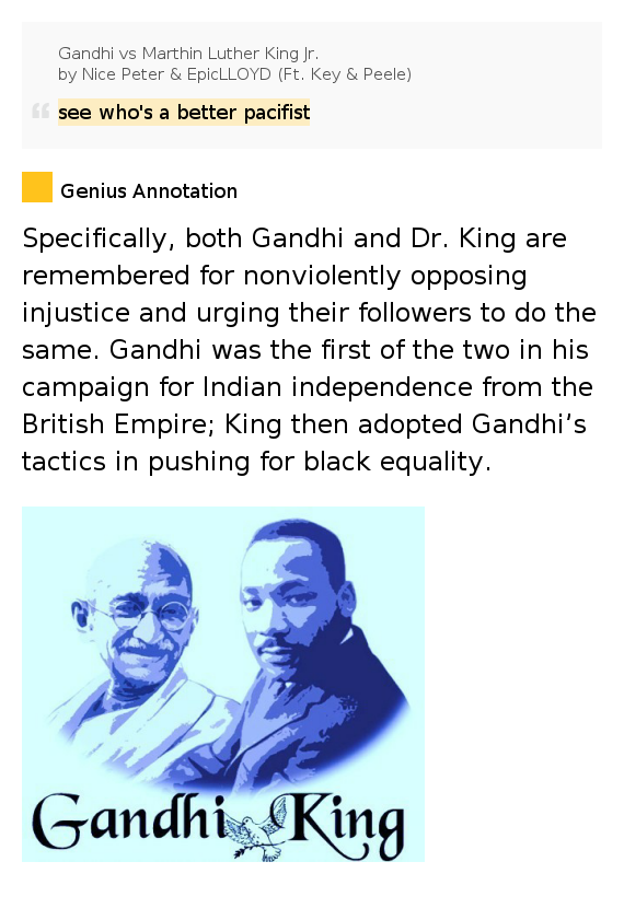 Gandhi Vs Martin Luther King