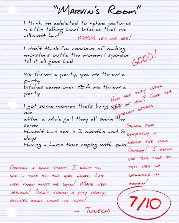 Drake's secret notebook | Genius