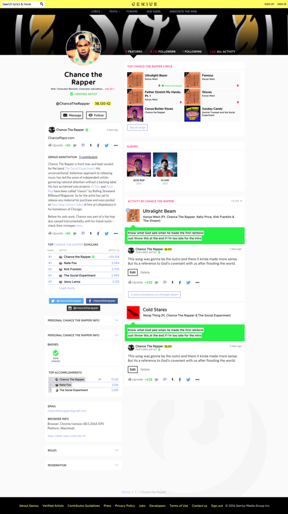 Design Preview: Profile Pages & Artist Pages!! | Genius