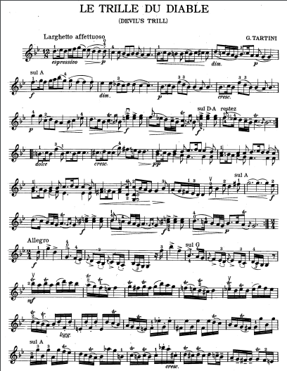 Giuseppe Tartini – Violin Sonata in G Minor, Bg 5, "Devil's Trill ...
