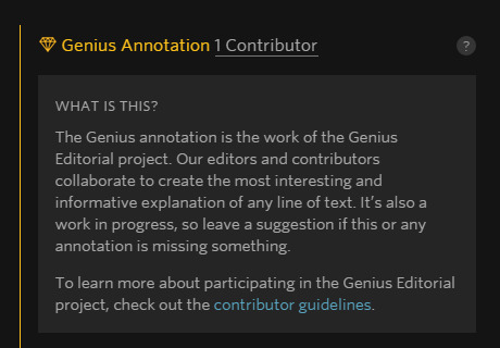 popup on the Genius Annotation needs to be shown BEFORE making it | Genius