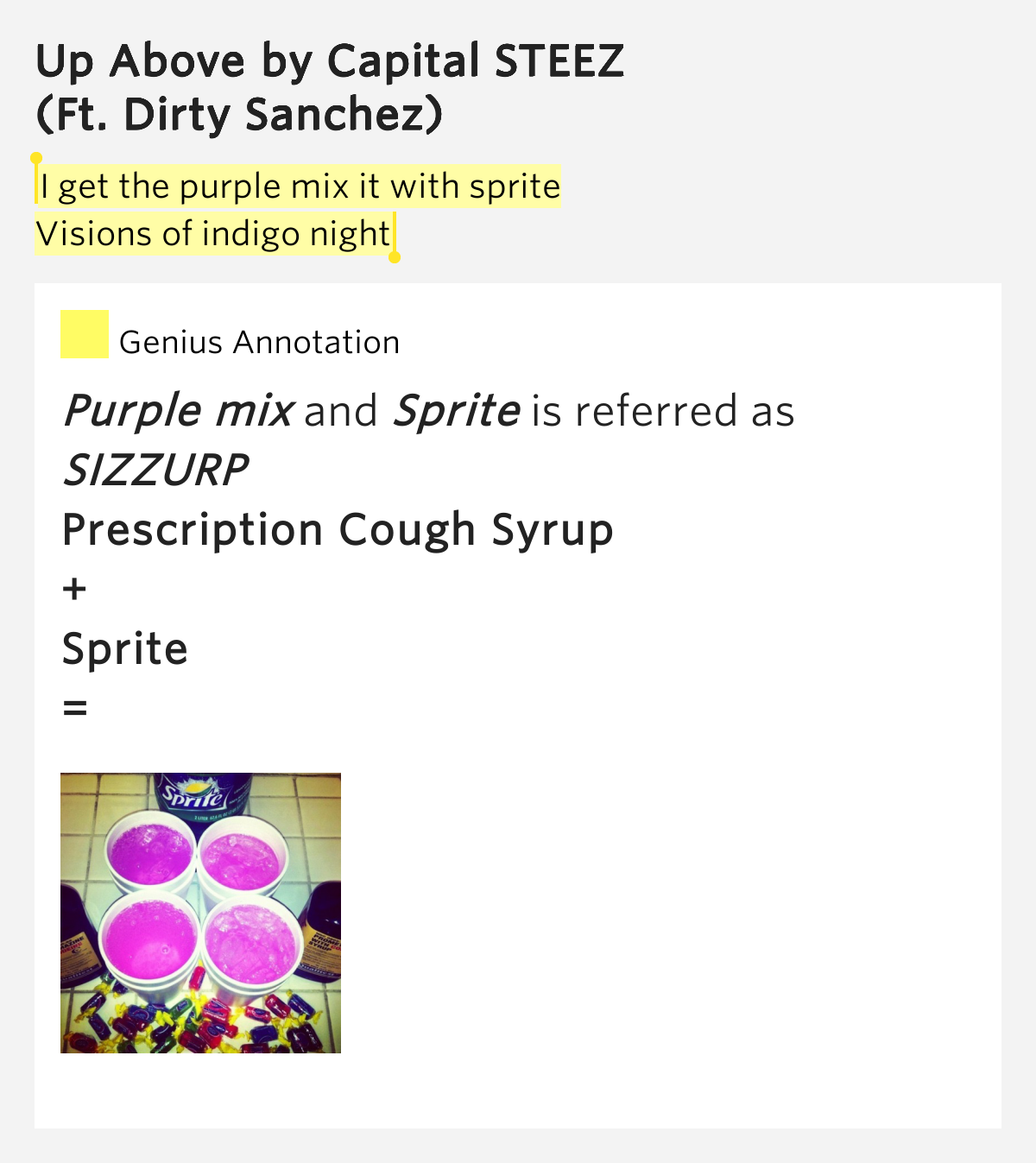 Dirty Sprite Cough Syrup