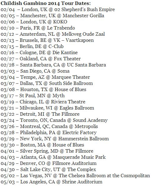 Childish Gambino announces "The Deep Web Tour" | Genius