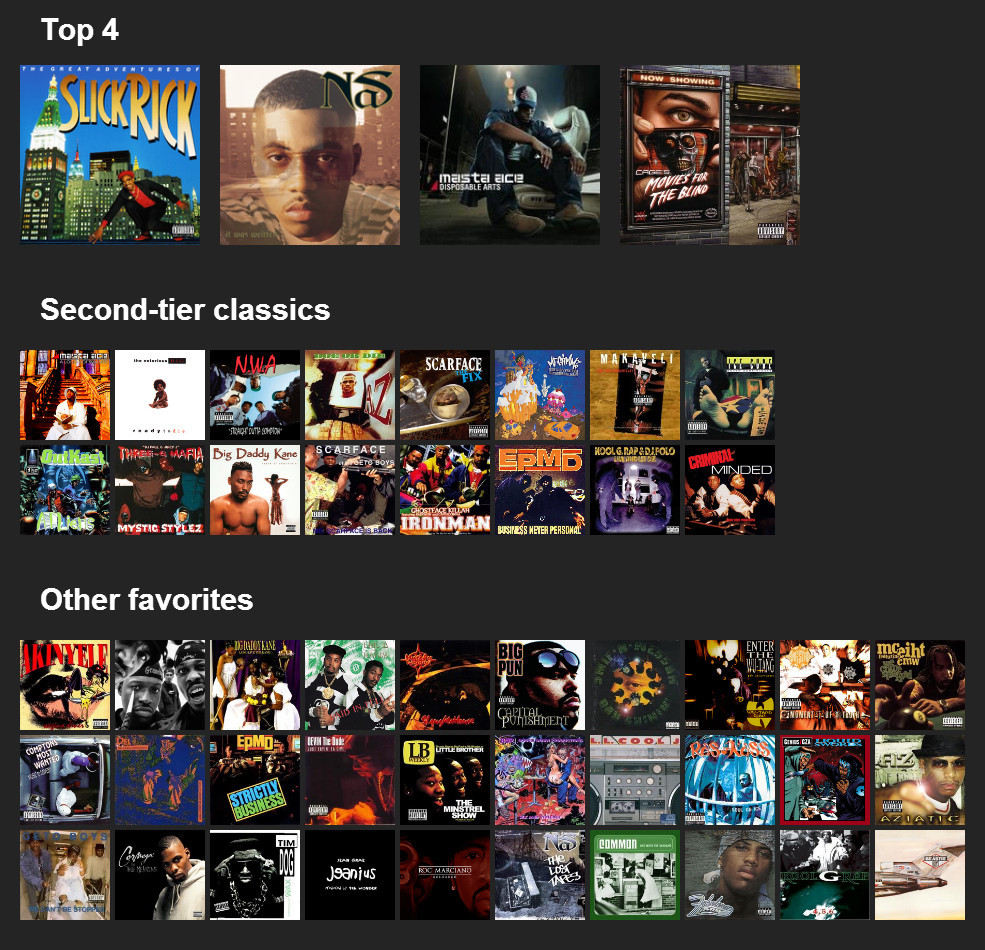 Top 50 Albums (you can make your own with this website!!) | Genius