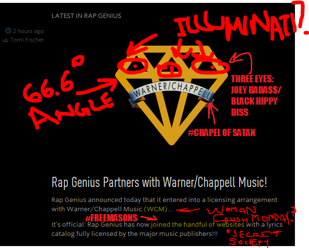 Rap Genius has sold it's soul to satan. | Genius