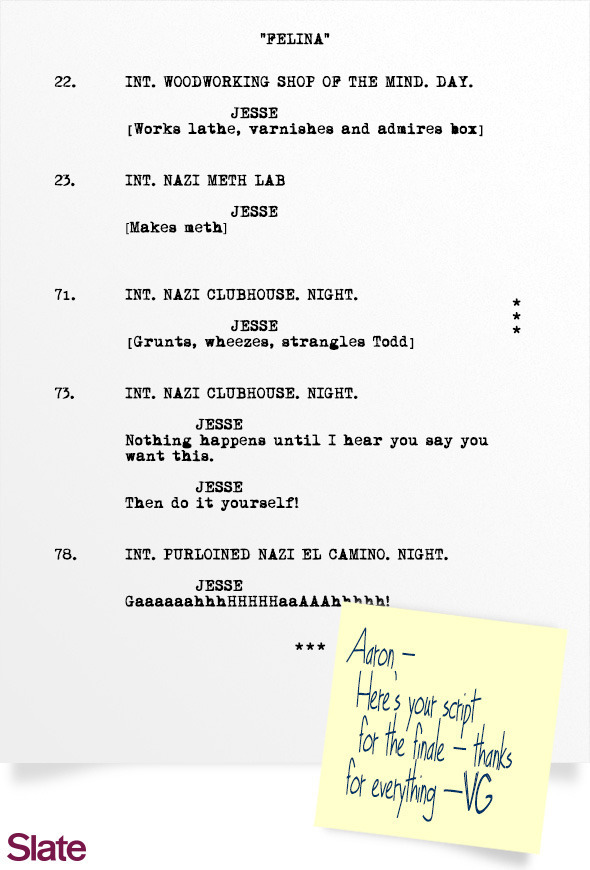 Breaking Bad – Felina (Script) | Genius